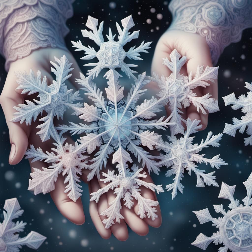 The Beauty of Snowflakes - AI Generated Artwork - NightCafe Creator