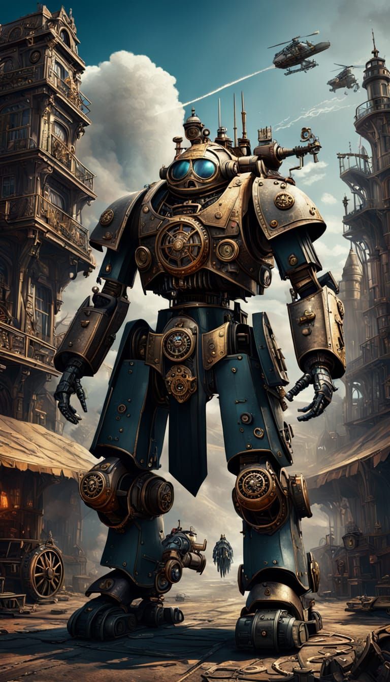 Automatron - Steampunk Warrior Goddess in Armor
