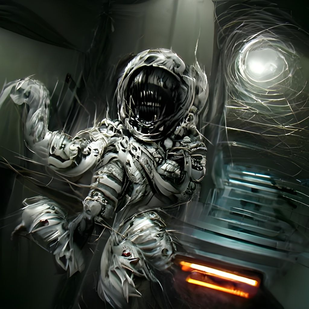 Scary space in the style of Brad Rigney (Cryptcrawler) - AI Generated ...