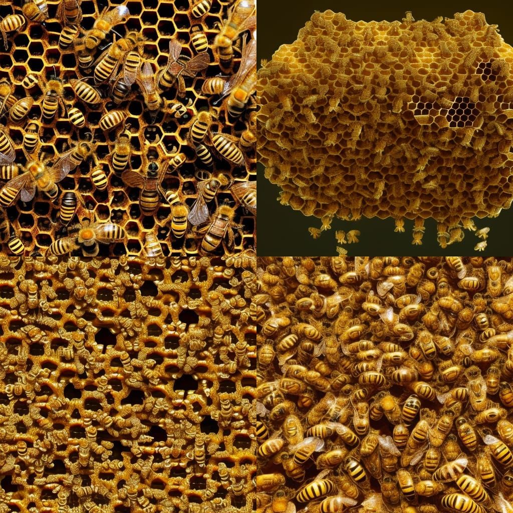 bees!!!! - AI Generated Artwork - NightCafe Creator