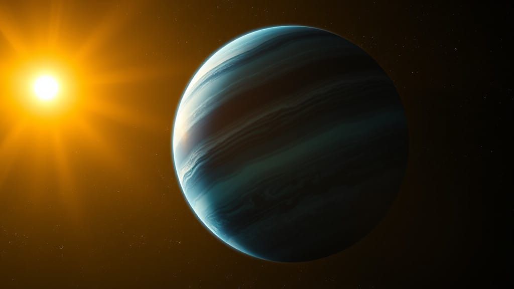 Kepler 51 c Concept Art - Ethereal Blue Gas Giant Planet in ...