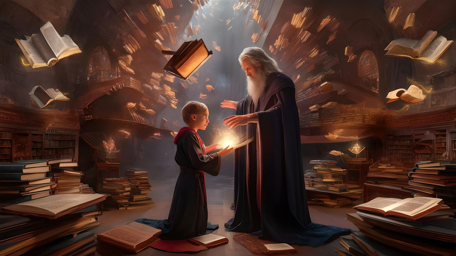 Master and apprentice - AI Generated Artwork - NightCafe Creator