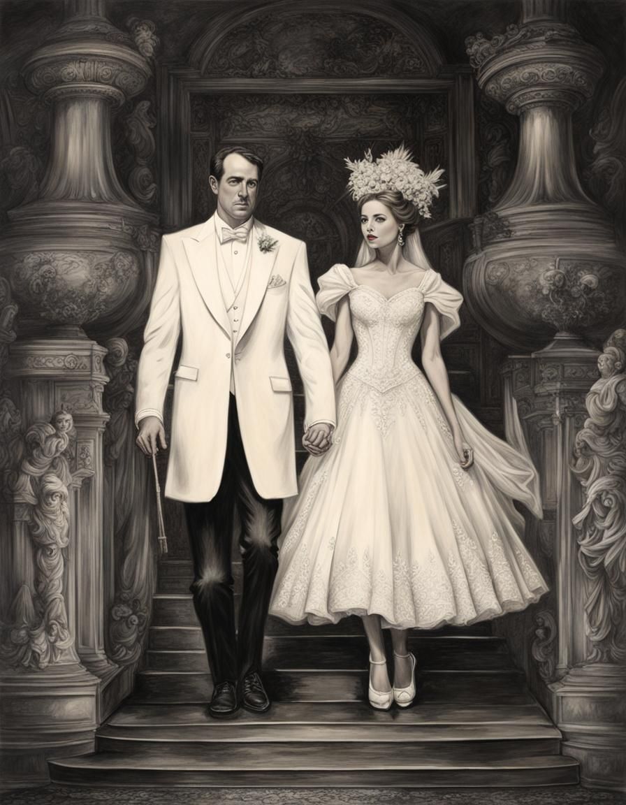 Bride and groom - AI Generated Artwork - NightCafe Creator