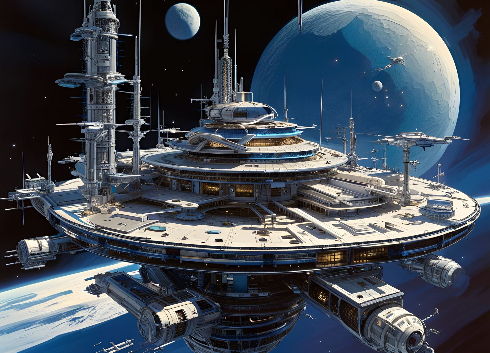 Space Station! - AI Generated Artwork - NightCafe Creator