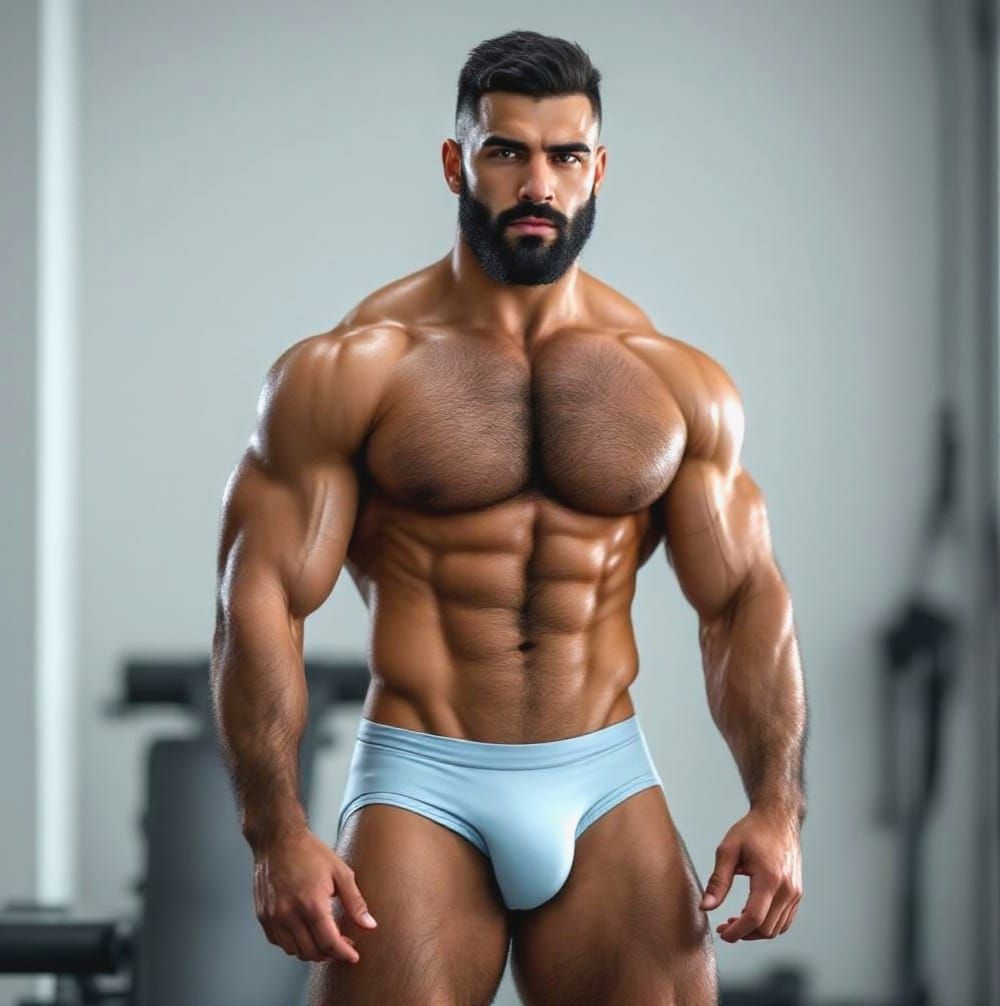 At the gym: Male portraits with beards - Silver Winner