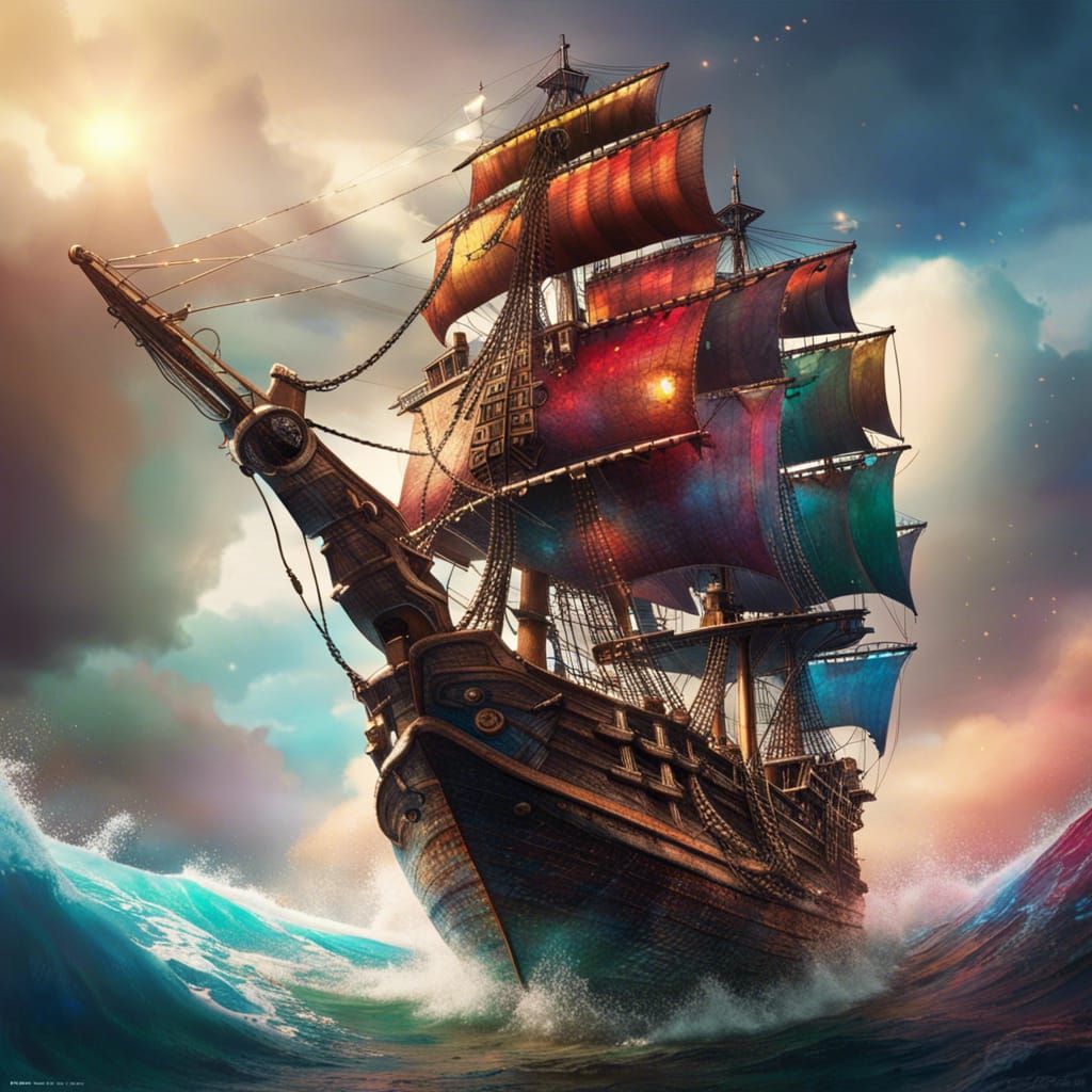Pathfinder ship of the 7 seas. - AI Generated Artwork - NightCafe Creator