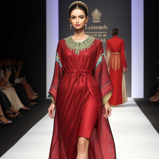 Ramp modelling - Enchanting Kaftan-Wearing Model Walks Down ...
