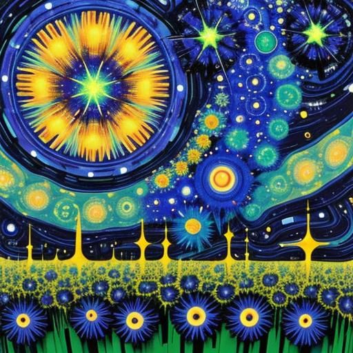 Adorable whimsical celestial dreamscape by Richard M. Powers and Renie ...