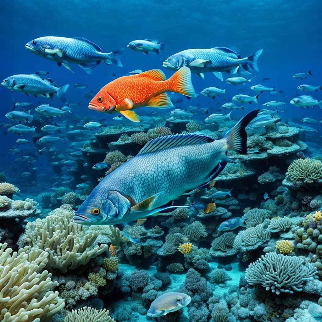 Big fish in the ocean - AI Generated Artwork - NightCafe Creator