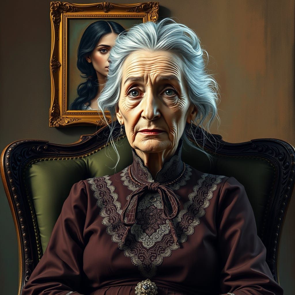 Durer-style illustration print. Beauty is in the eye of the beholder ...