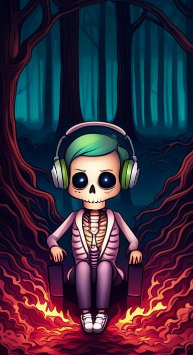 Skeleton - AI Generated Artwork - NightCafe Creator