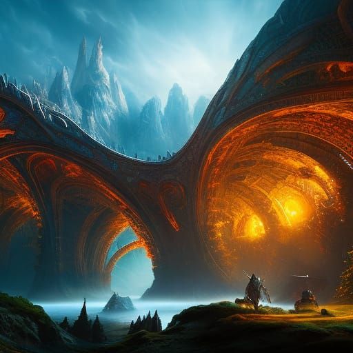 Magic bridge - AI Generated Artwork - NightCafe Creator