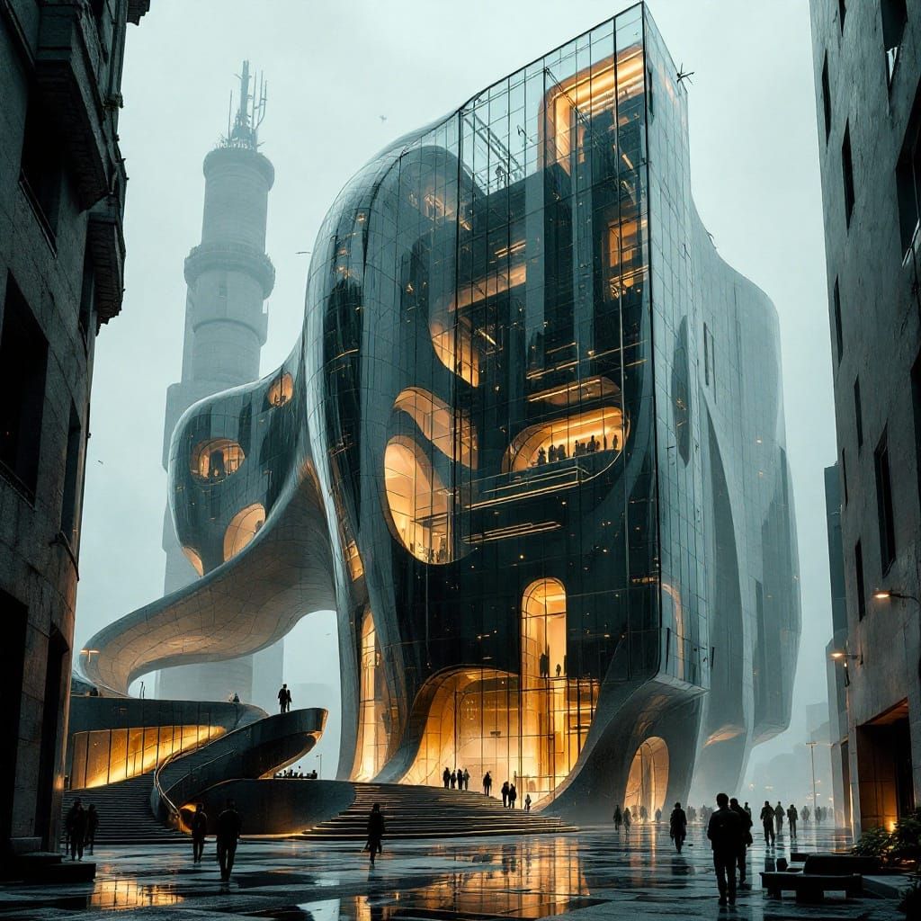 A Hyper realistic visual collision between materials & art movements.