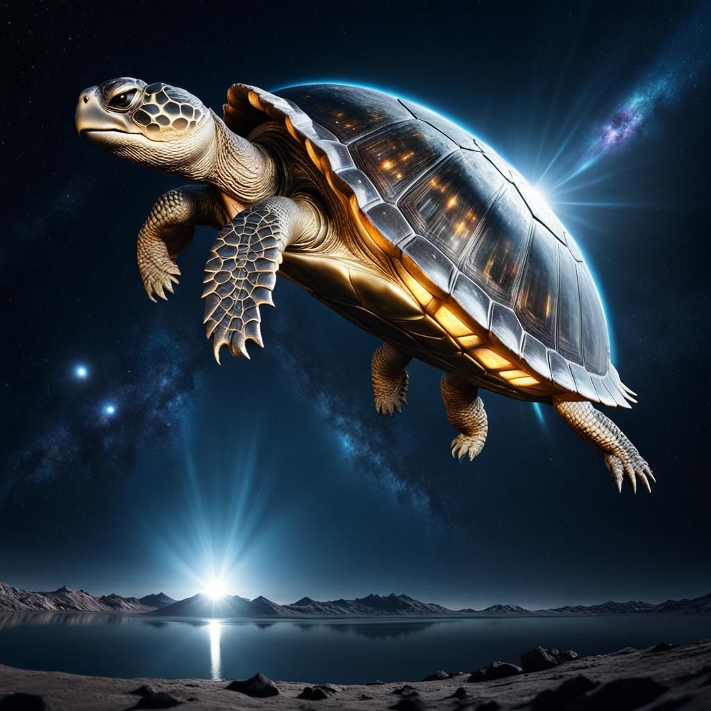 Space Turtle Enjoying Low Gravity - AI Generated Artwork - NightCafe ...