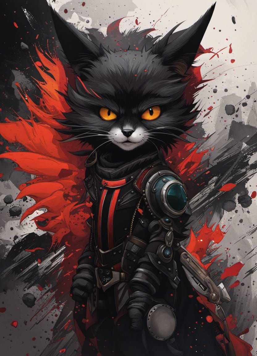 Shadow the cat - AI Generated Artwork - NightCafe Creator