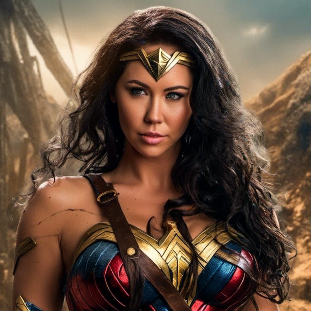 Heather Kirby as Wonder Woman - AI Generated Artwork - NightCafe Creator