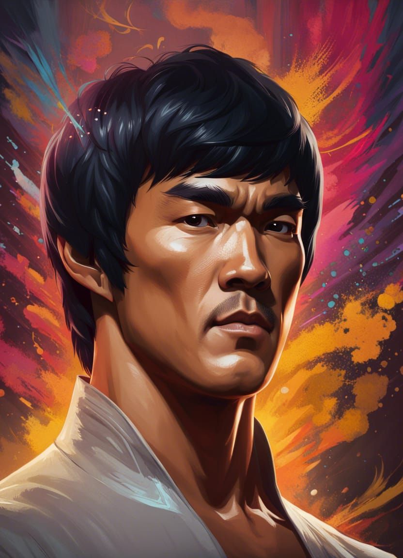 Bruce Lee - AI Generated Artwork - NightCafe Creator