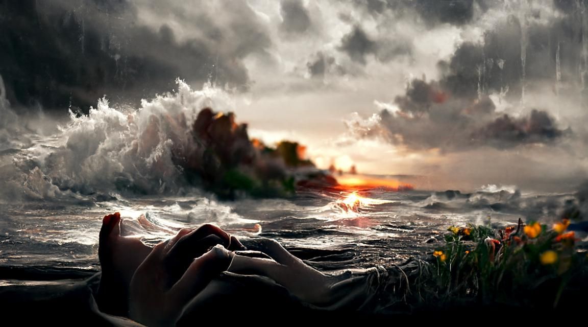 Life is like Water - AI Generated Artwork - NightCafe Creator