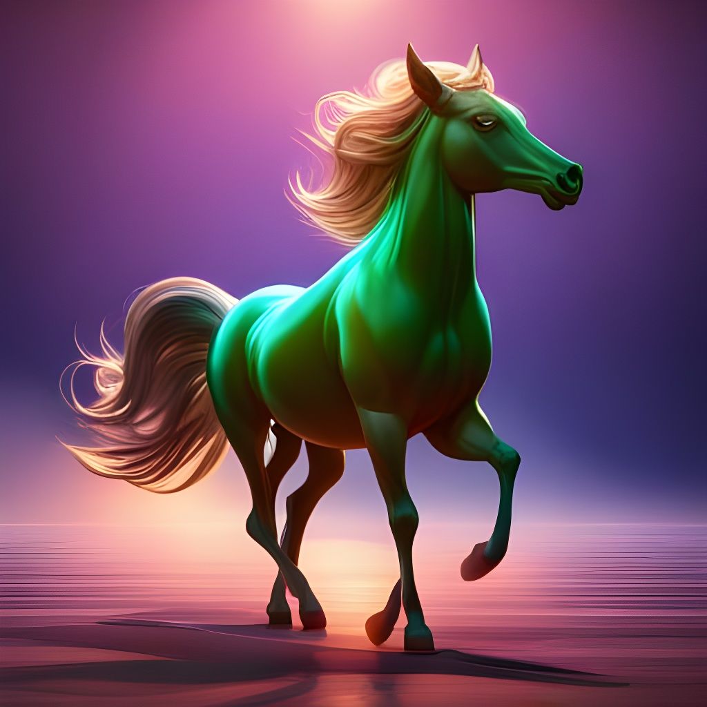 5 legged Alien Horse - AI Generated Artwork - NightCafe Creator