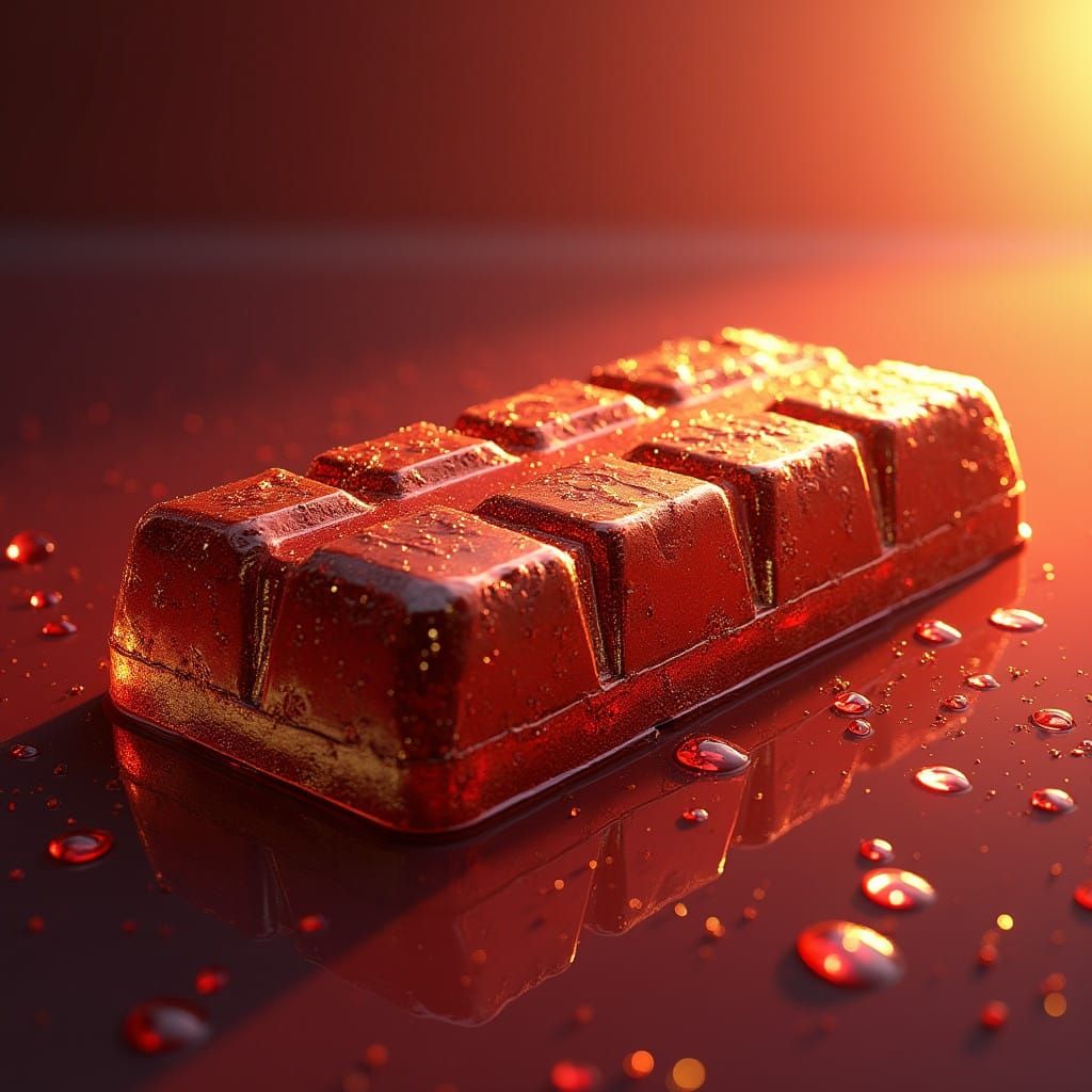 red and golden candy bar - Luxurious Futuristic Candy Bar