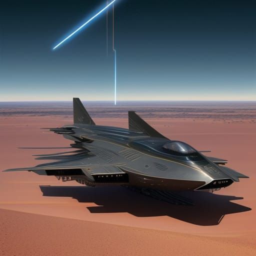 Triangular TR-3B Astral Aircraft Hovers in Mid-Air... - AI Art