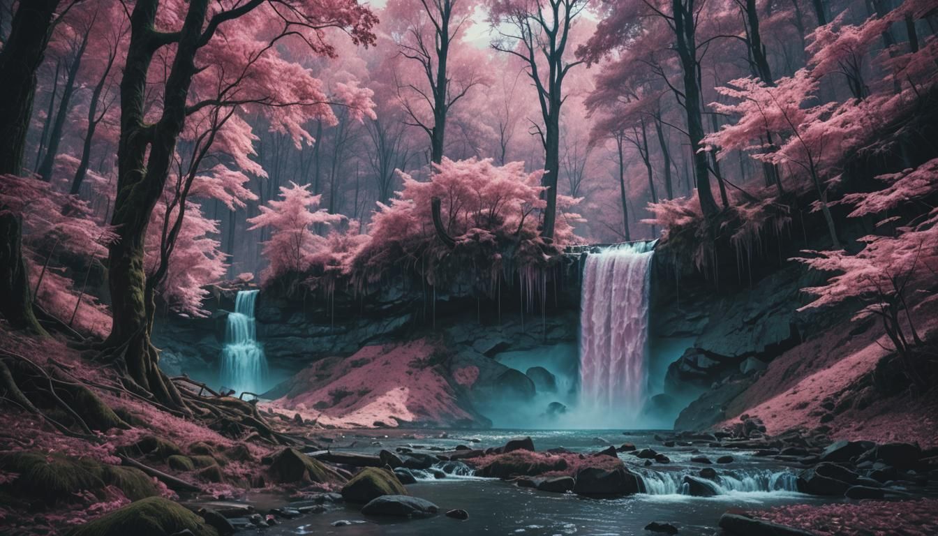 Violet Forest - AI Generated Artwork - NightCafe Creator