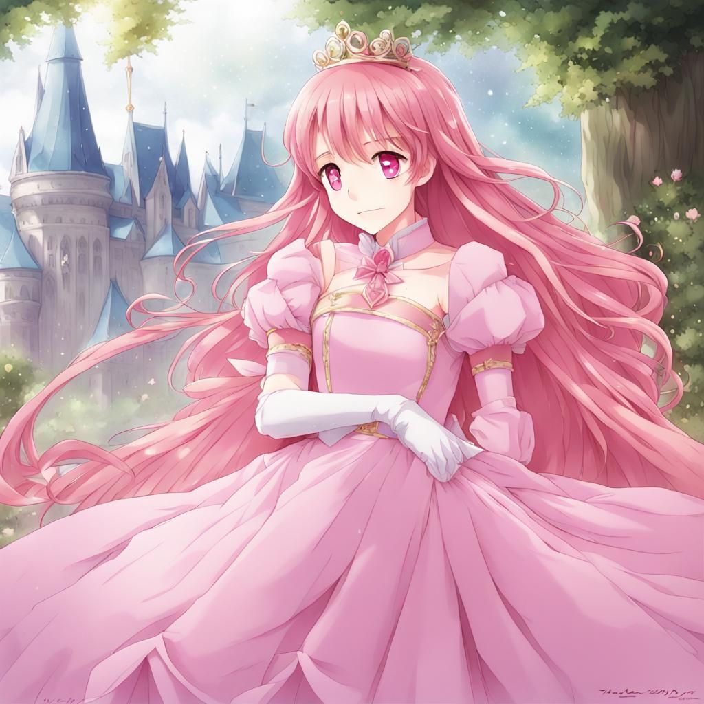 A pink princess - AI Generated Artwork - NightCafe Creator