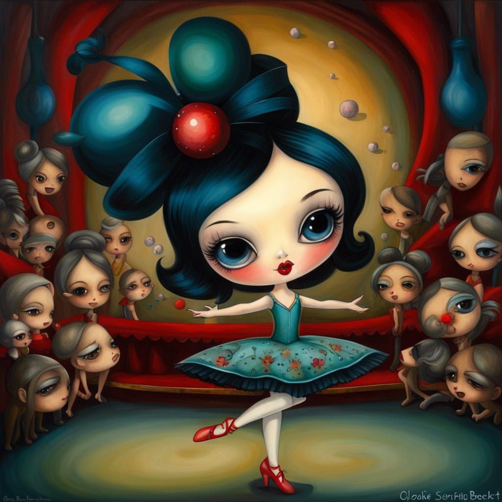 “Jasmine Becket-Griffith, Joan Miro, adorable ballerina surrealism in a ...
