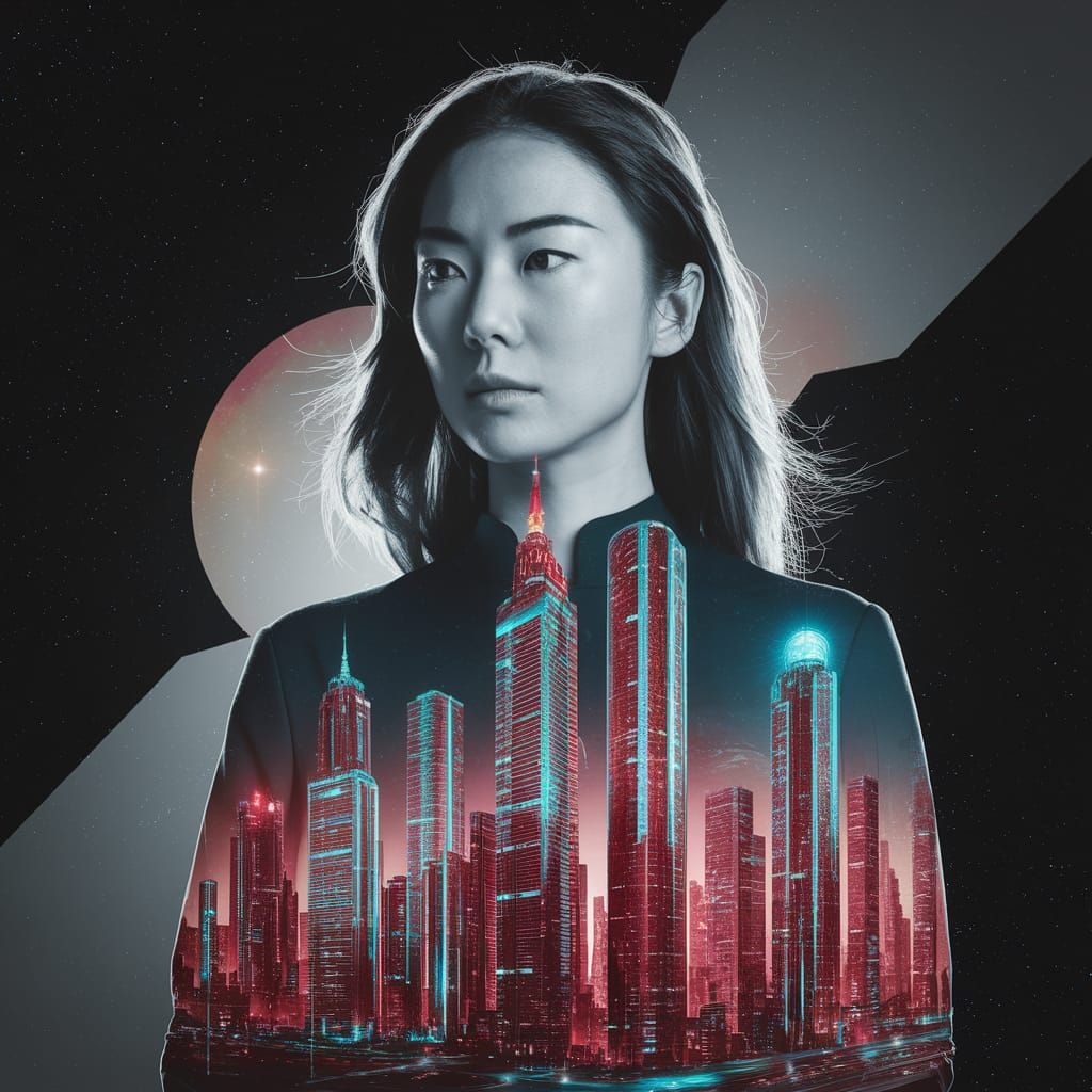 Agent City (GoldenEye007 Inspired) - Serene Asian Woman in F...