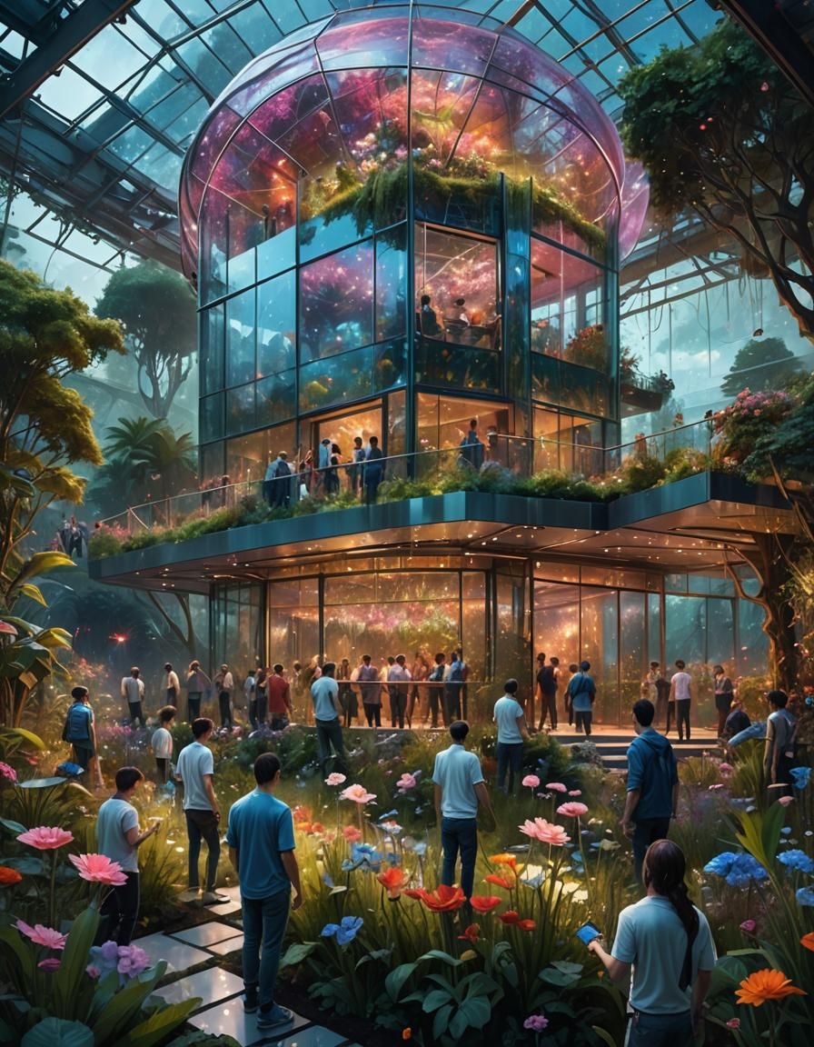 The Glass House - AI Generated Artwork - NightCafe Creator