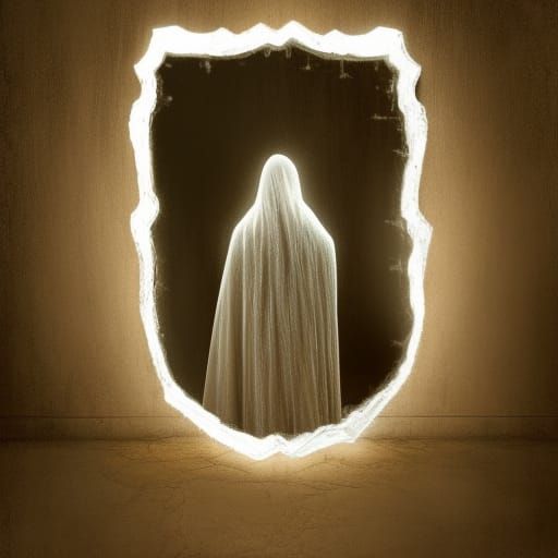 ghost in the mirror - AI Generated Artwork - NightCafe Creator