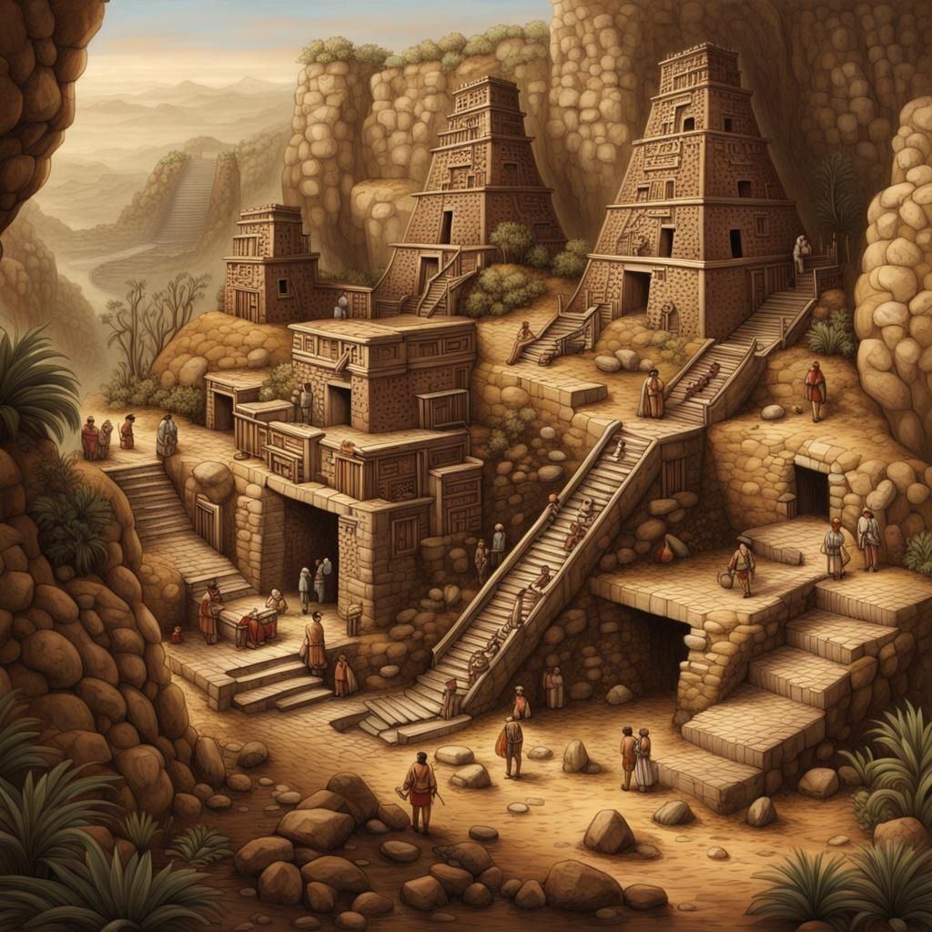 Aztec Mine (Classical Age) - AI Generated Artwork - NightCafe Creator