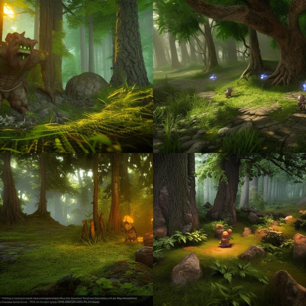 goblins hideout forest - AI Generated Artwork - NightCafe Creator