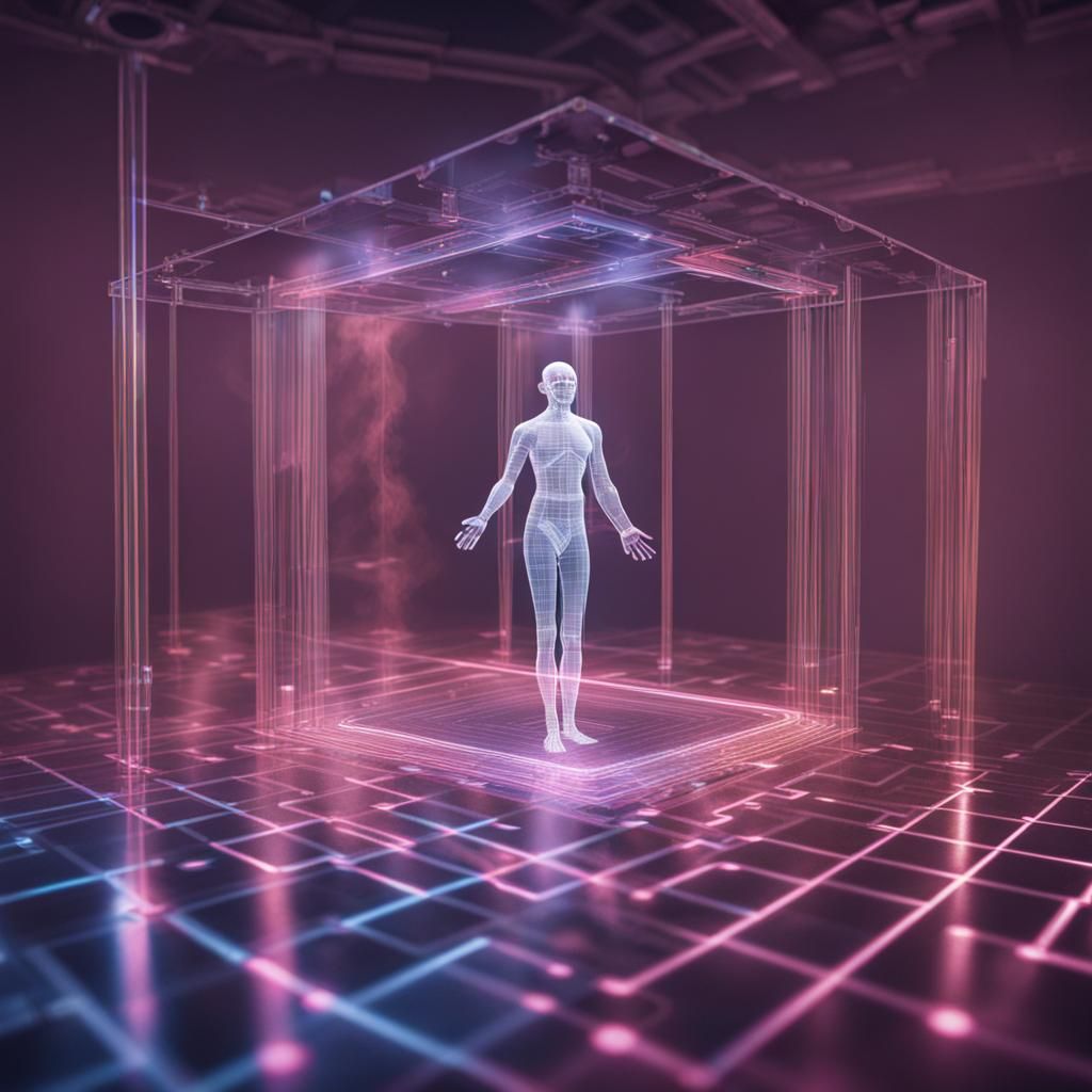 Hologram image - AI Generated Artwork - NightCafe Creator