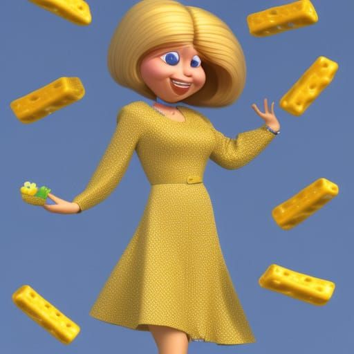 Cheesy Stacy III - AI Generated Artwork - NightCafe Creator