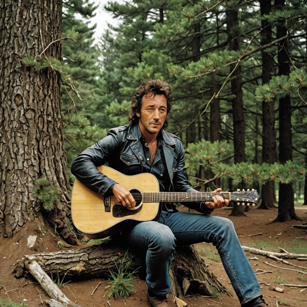 Young Bruce Springsteen 3 - AI Generated Artwork - NightCafe Creator