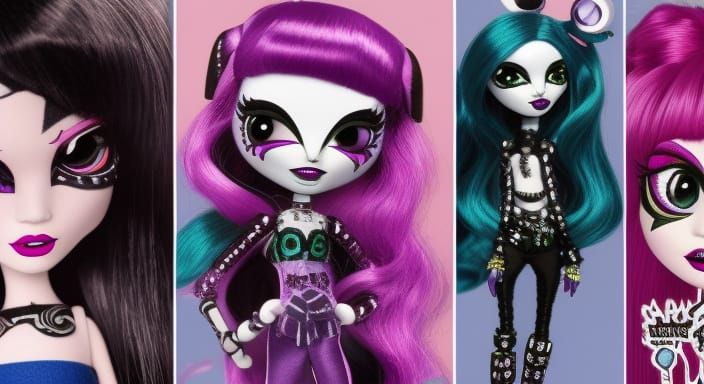 Monster High character 8747 - AI Generated Artwork - NightCafe Creator