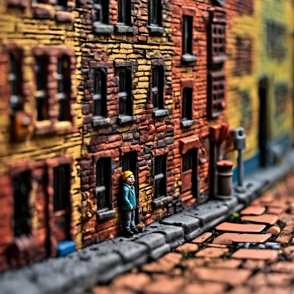 miniature graffiti riffing on single germ theory by miniature street ...