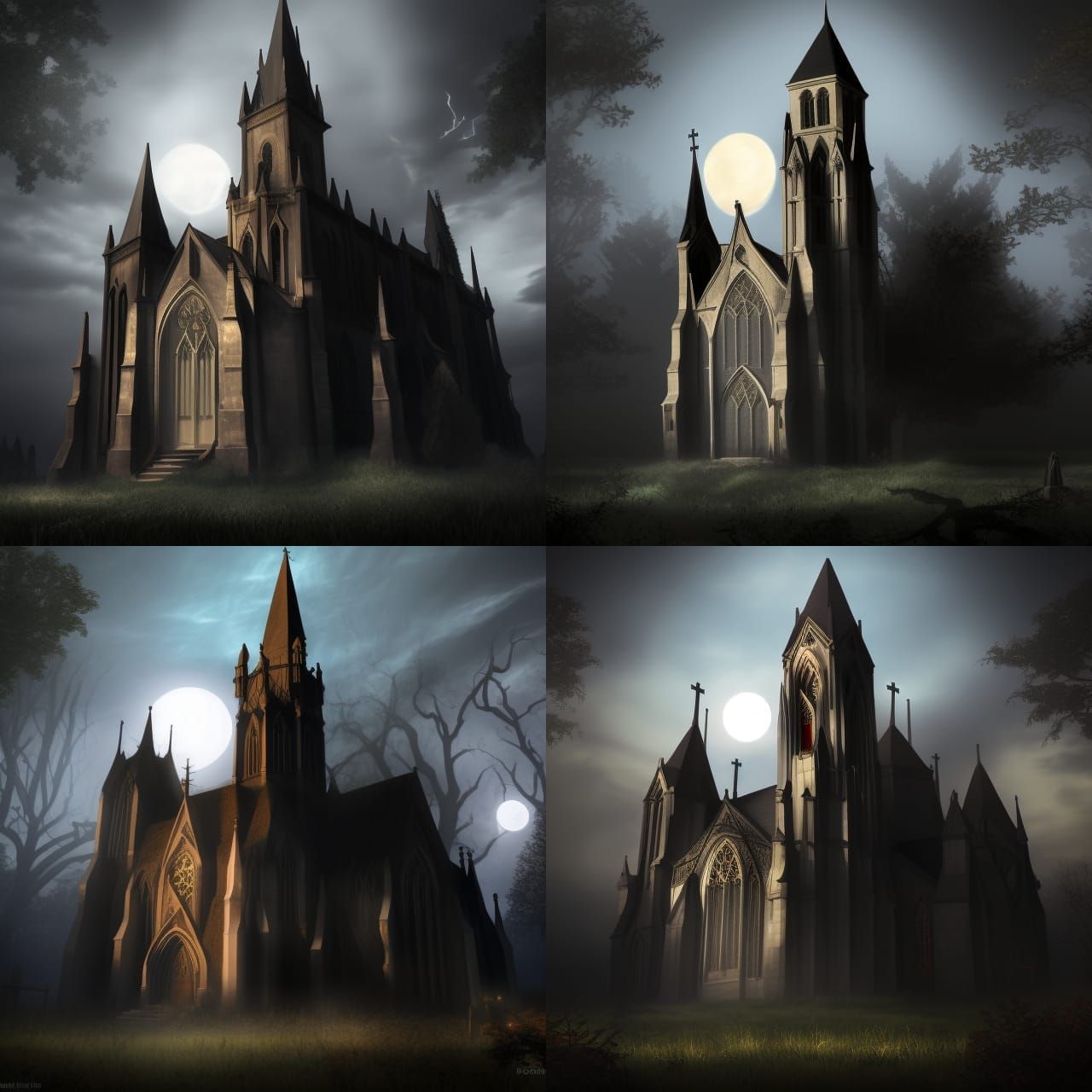 Dark Shadows, Gothic Church - AI Generated Artwork - NightCafe Creator