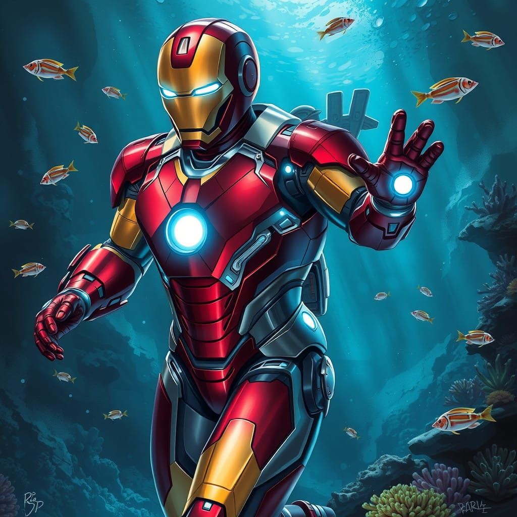 Iron man Underwater adventure - Iron Man Unveils Futuristic ...