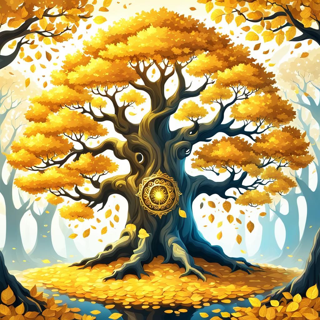 The Tree of Infinite Fortune - AI Generated Artwork - NightCafe Creator