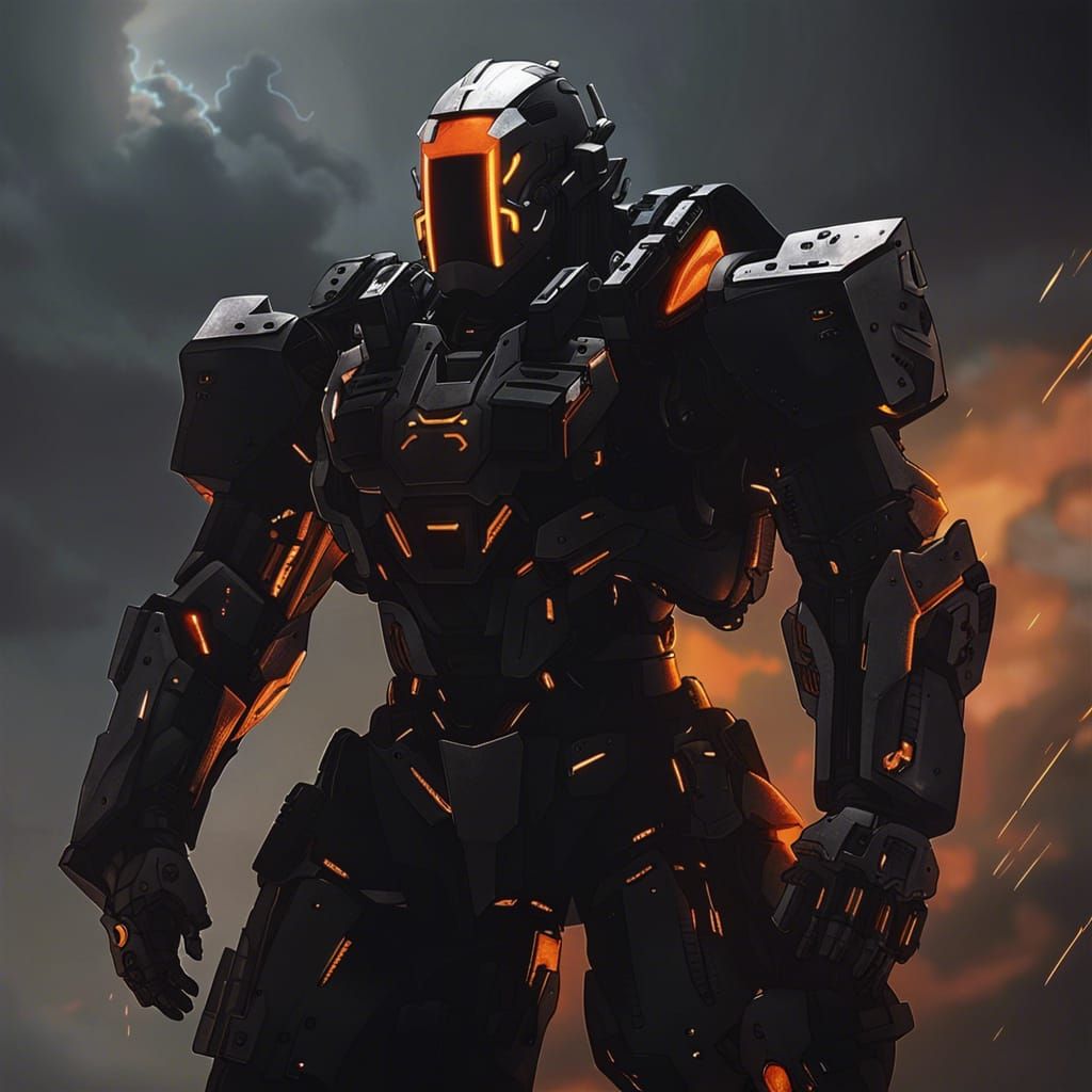 Armored Core Vex Destiny 2 executioner heavy black tactical armor with ...