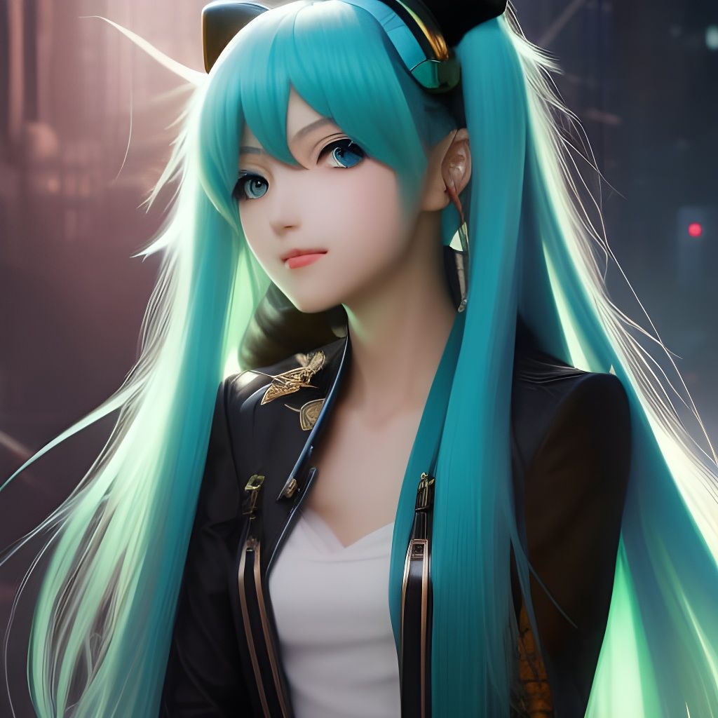 Hatsune Miku 125 - AI Generated Artwork - NightCafe Creator