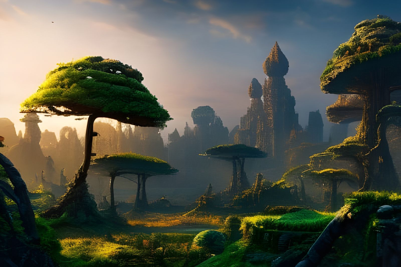 Renmants of an Alien Civilization - the Farms - AI Generated Artwork ...