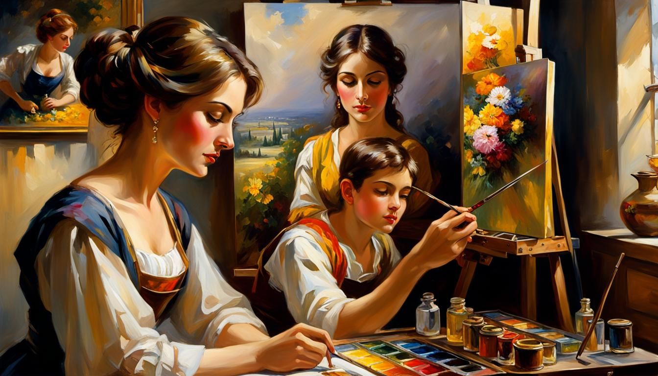 Painting reality - AI Generated Artwork - NightCafe Creator