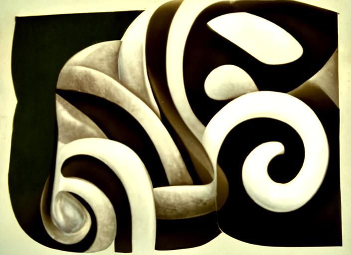 Koru Maori spiral geometric - AI Generated Artwork - NightCafe Creator