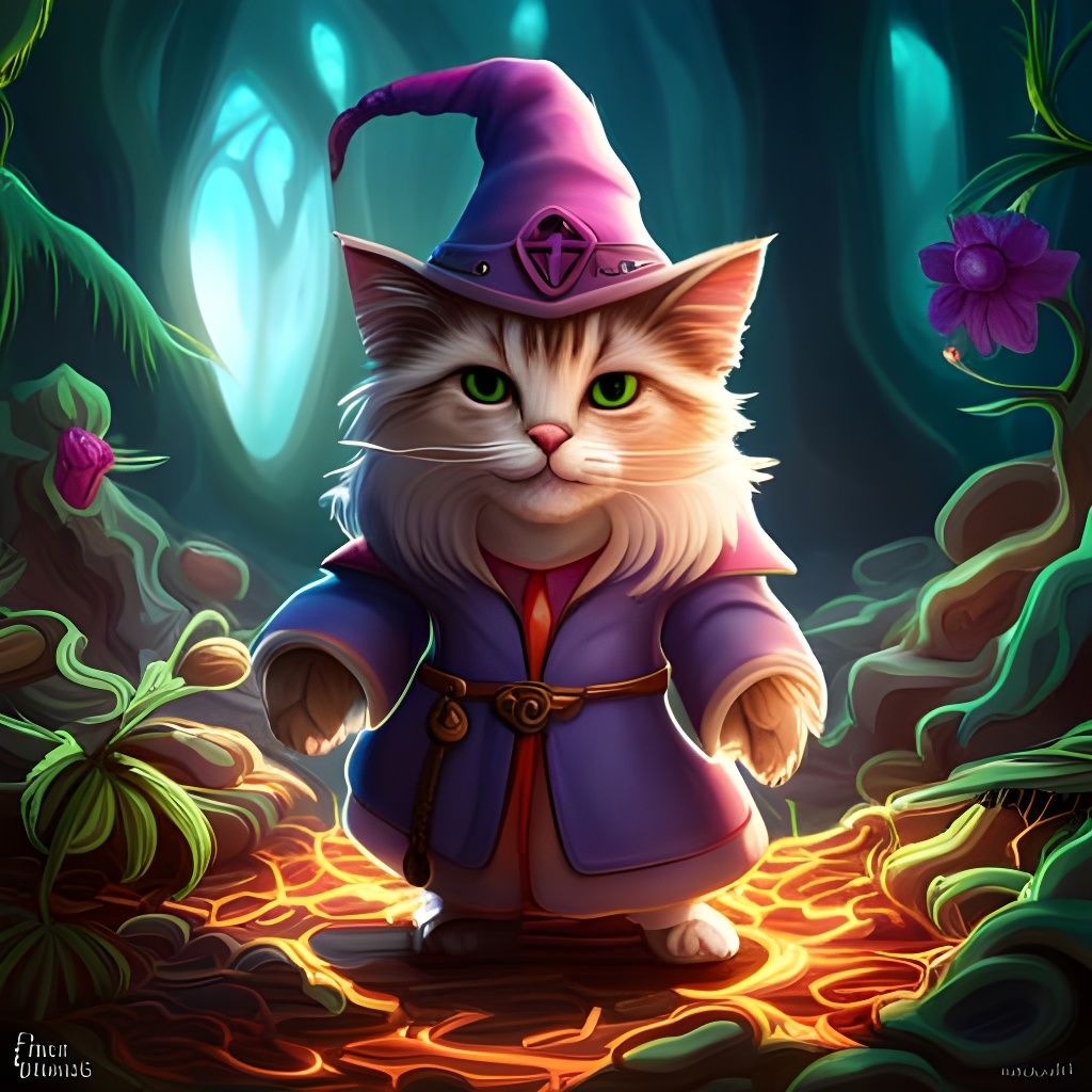 Cat Wizard - AI Generated Artwork - NightCafe Creator