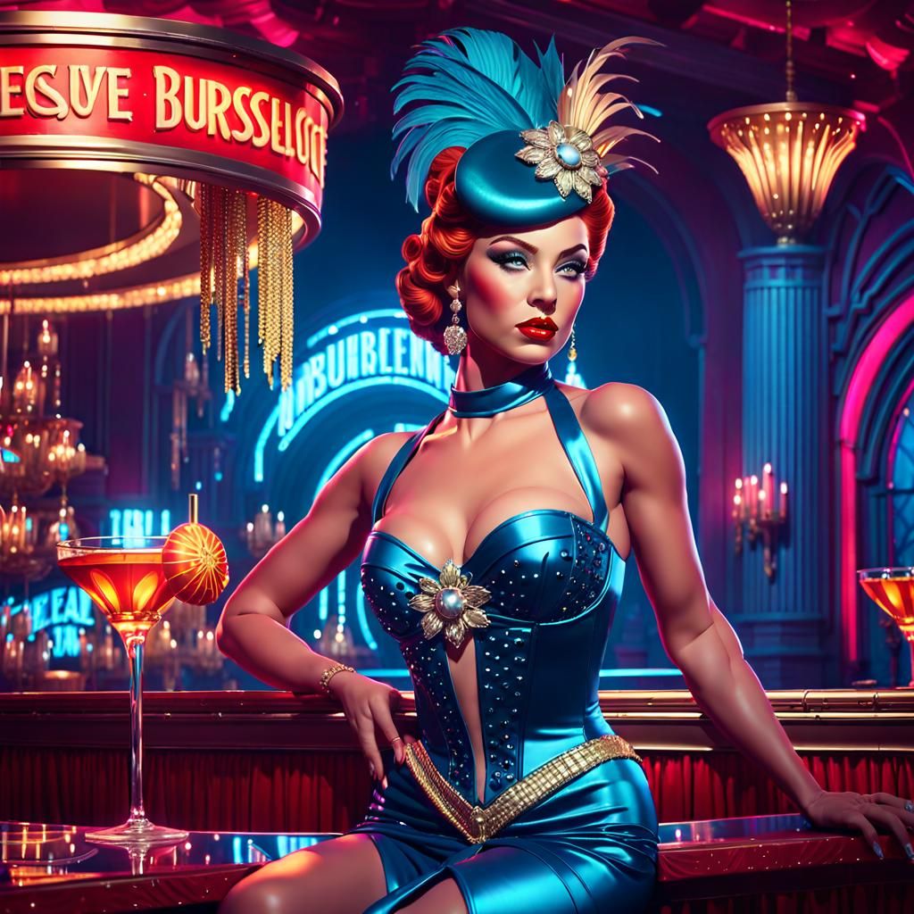 Burlesque Dancer - AI Generated Artwork - NightCafe Creator
