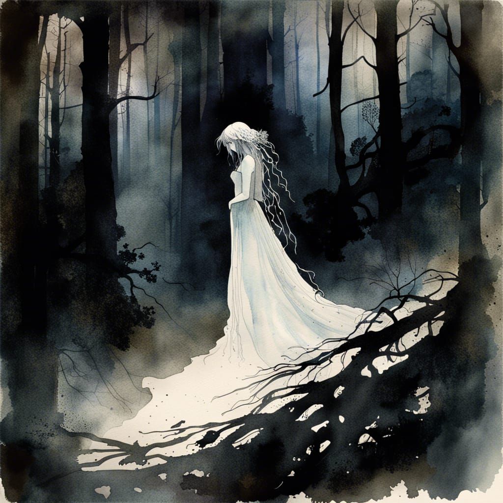 Runaway bride - AI Generated Artwork - NightCafe Creator