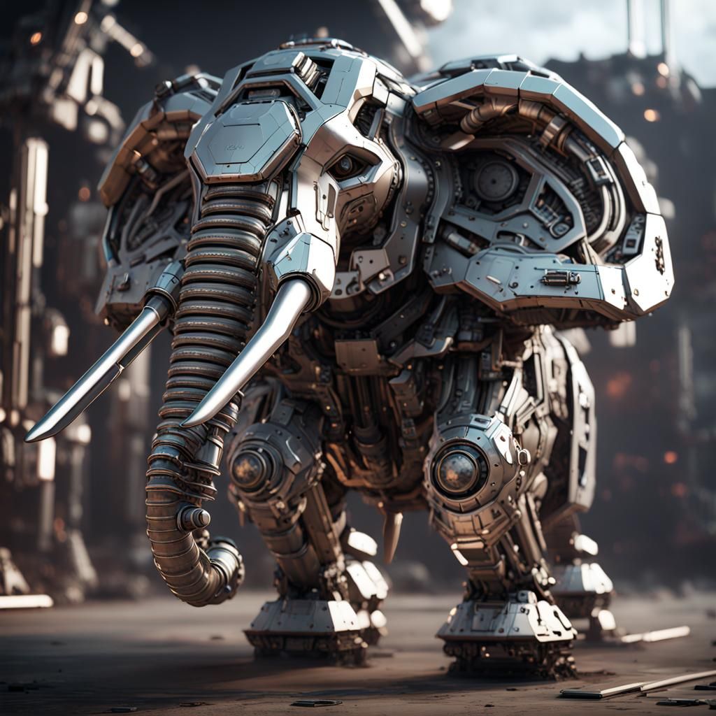 Modern elephant - AI Generated Artwork - NightCafe Creator